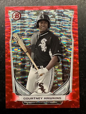 2014 Bowman Draft Top Prospects Red Ice Courtney Hawkins #87 21/150 | eBay