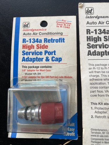 Interdynamics R-134a Retrofit High Side Service Port Adapter VA-5H | eBay