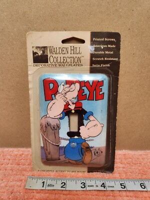 VTG 1997 Popeye The Sailor Man Cartoon Light Switch Wall Cover Plate ...