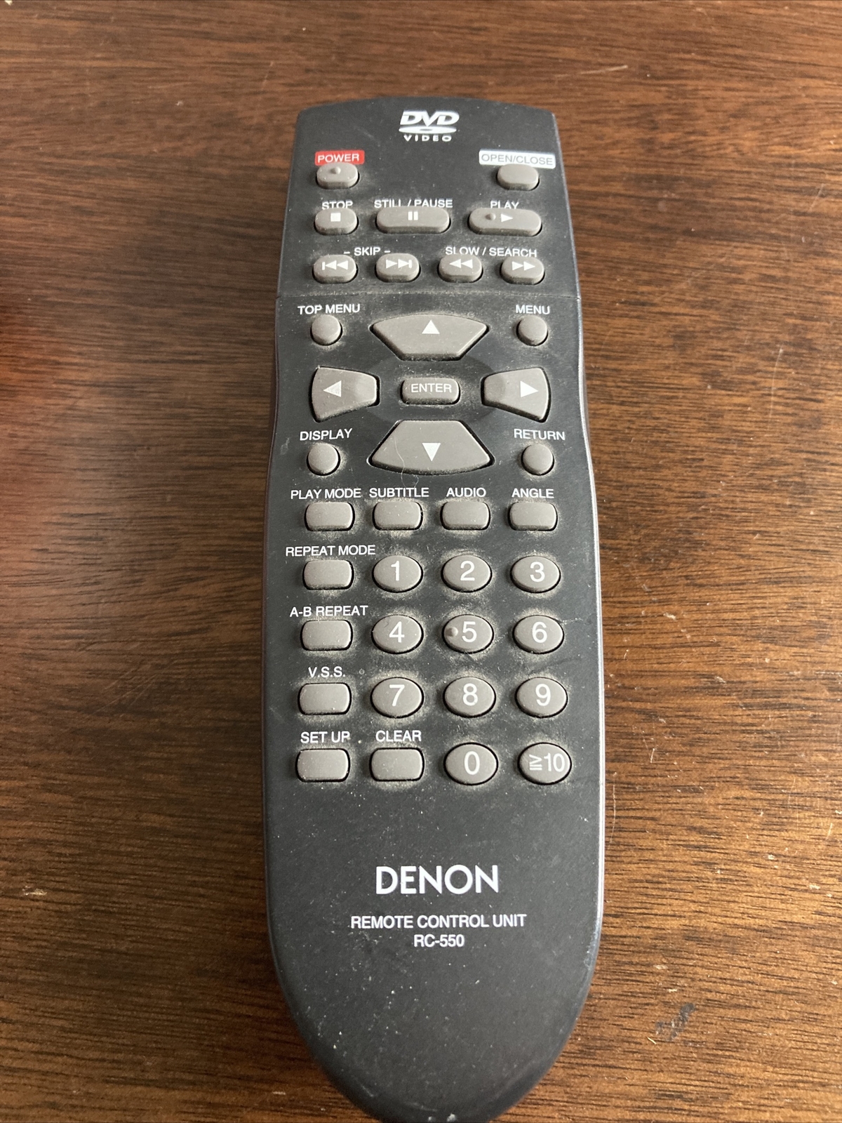 DENON RC-550 Remote Control for DVD Player model DVD-800 Tested Works ...