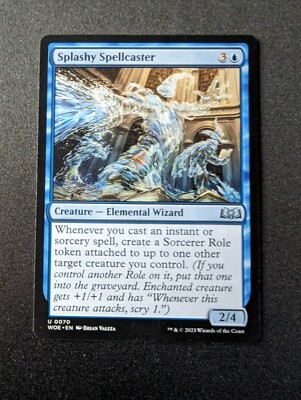 SPLASHY SPELLCASTER #70 MTG Wilds of Eldraine | eBay