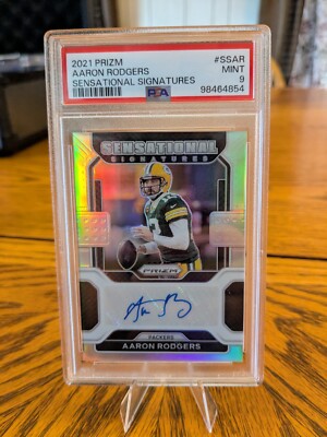 2021 Panini Prizm - Sensational Signatures Aaron Rodgers #SS-AR /75 (AU ...