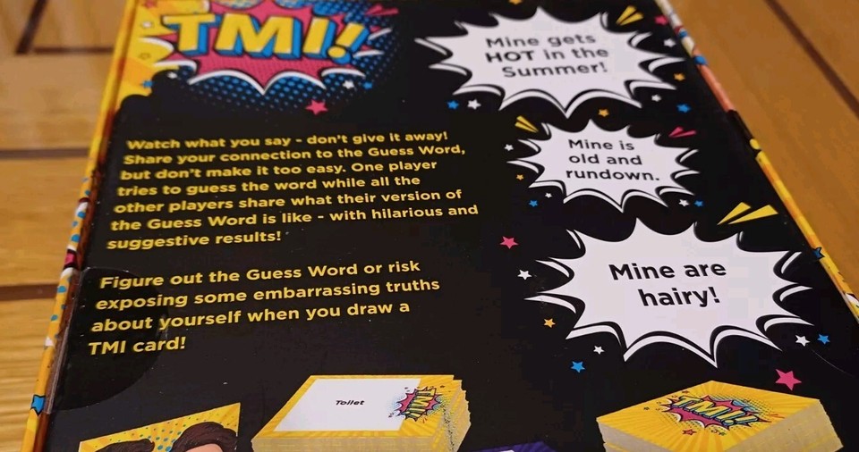 TMI! Board Game - Hilarious Adult Guessing Game - New Fun Party Game 17 ...