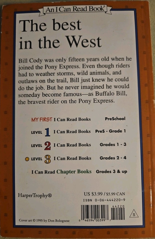 Buffalo Bill and the Pony Express by Eleanor Coerr (1996, Library ...