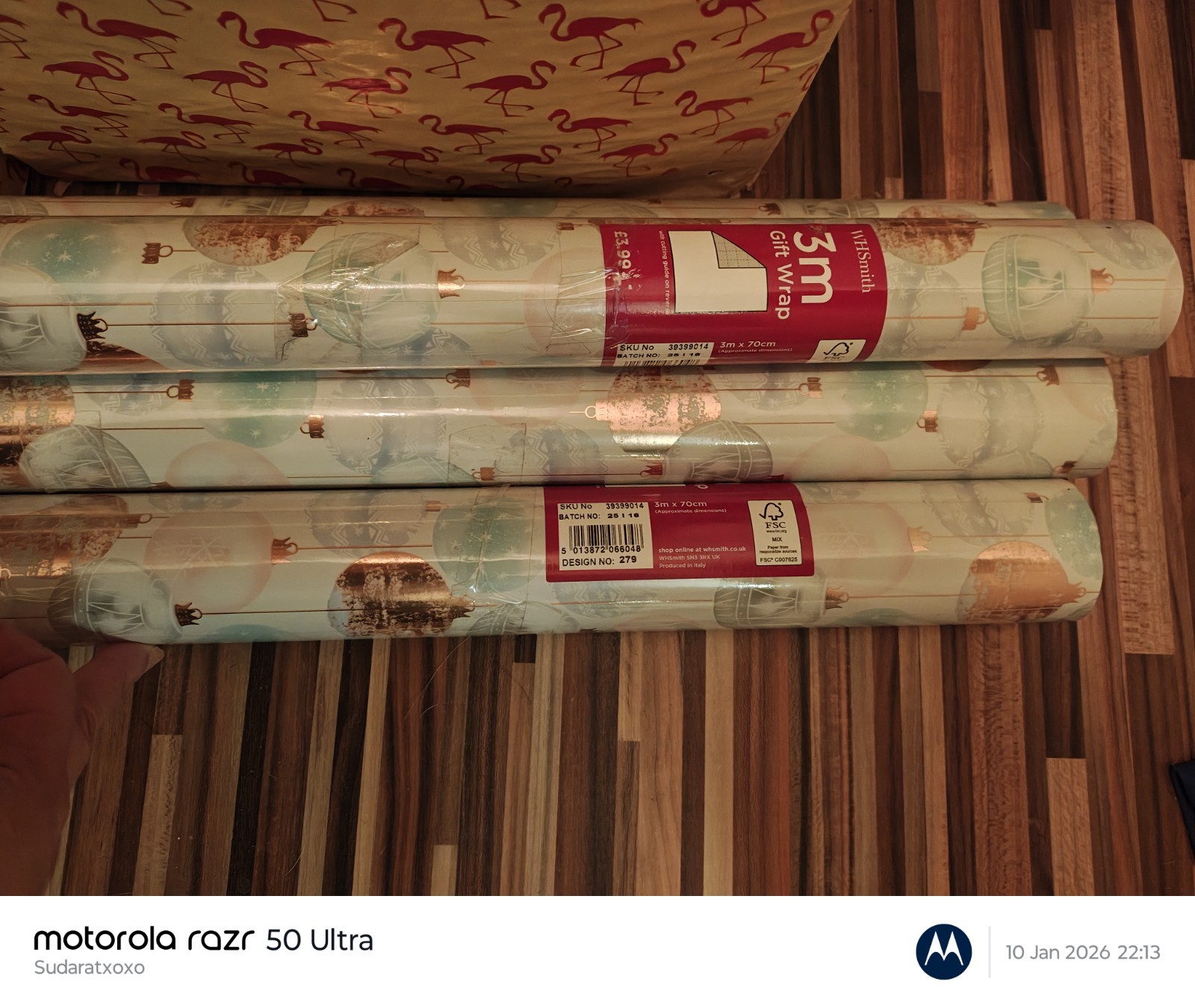 Xmas Wrapping Paper X4 Rolls | eBay UK