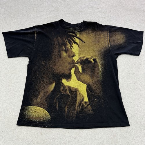 Vintage Bob Marley Smoke Herb T-Shirt AOP Babylon 1995 Balzout XL | eBay