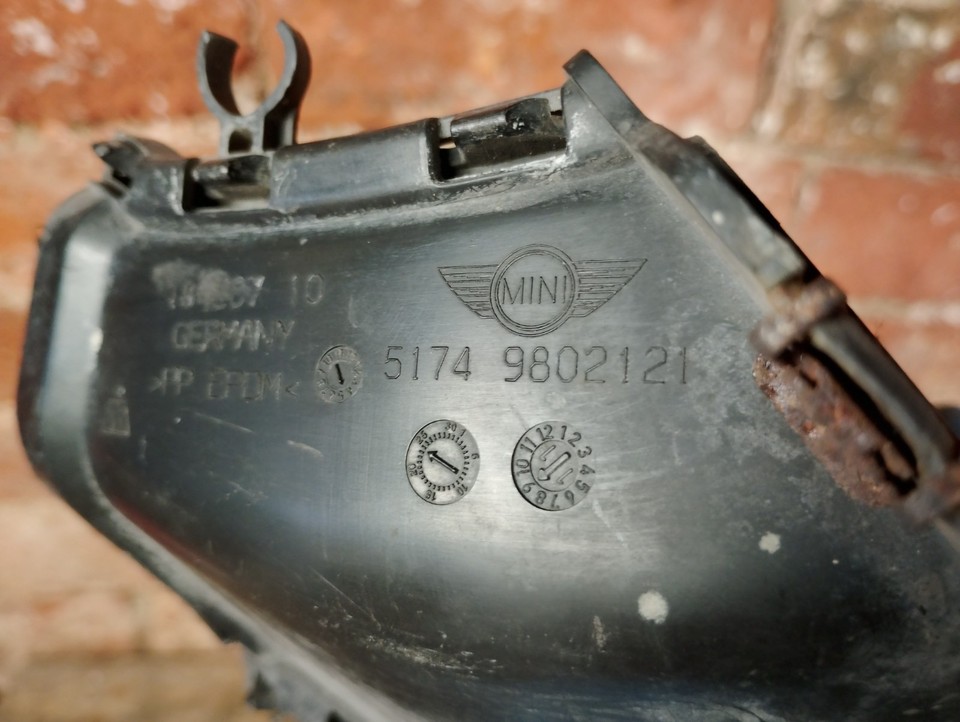 Genuine Used MINI N/S/F Left Air Brake Duct Channel R60 R61 - 9802121 ...