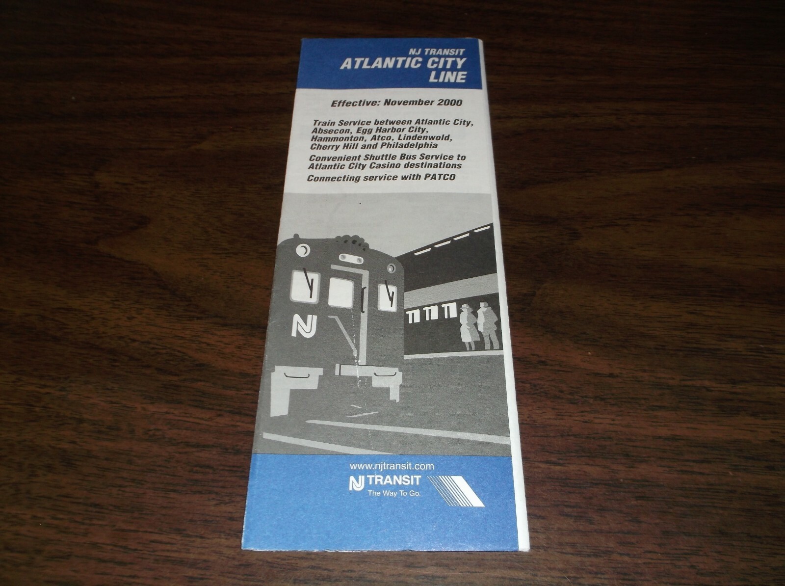 NOVEMBER 2000 NEW JERSEY TRANSIT NJT ATLANTIC CITY PUBLIC TIMETABLE | eBay