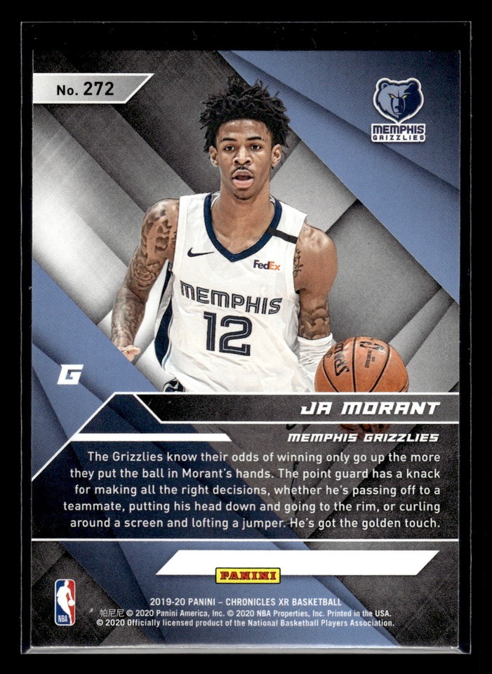 2019 Panini Chronicles #272 Ja Morant Rookie Pink Mint+ New | eBay