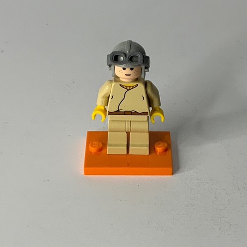 LEGO Star Wars Minifigure Anakin Skywalker Light Gray Aviator Cap ...