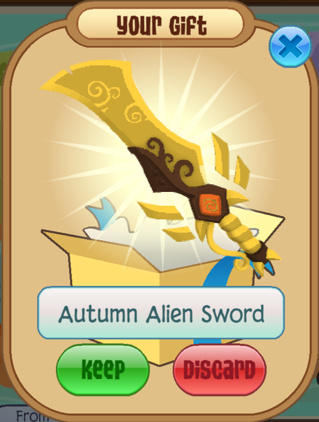 Animal Jam Classic AJC Autumn Alien Sword (READ DESCRIPTION) | eBay