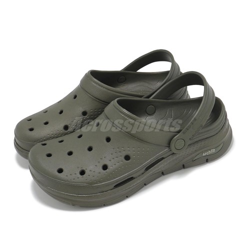 Skechers Arch Fit-Valiant Olive Green Men Slip On Casual Sandal 243160 ...