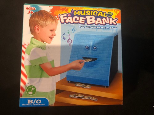 New In Box Facebank Face Bank Sensor Coin Eating Saving Money Kids Gift ...