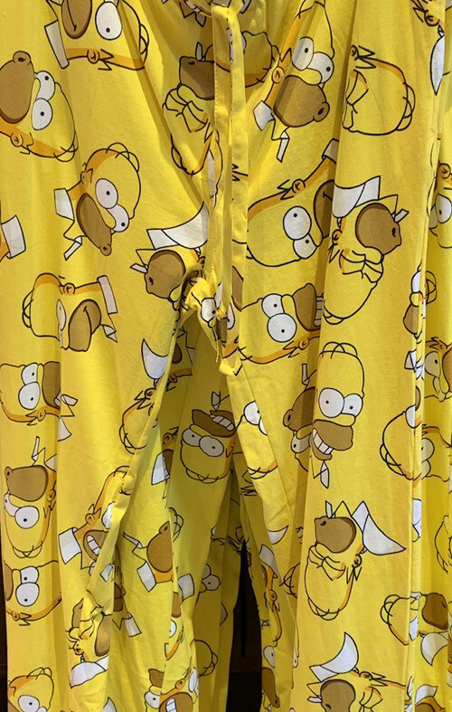 Universal Studios Exclusive The Simpsons Homer Face Lounge Pants Adult ...