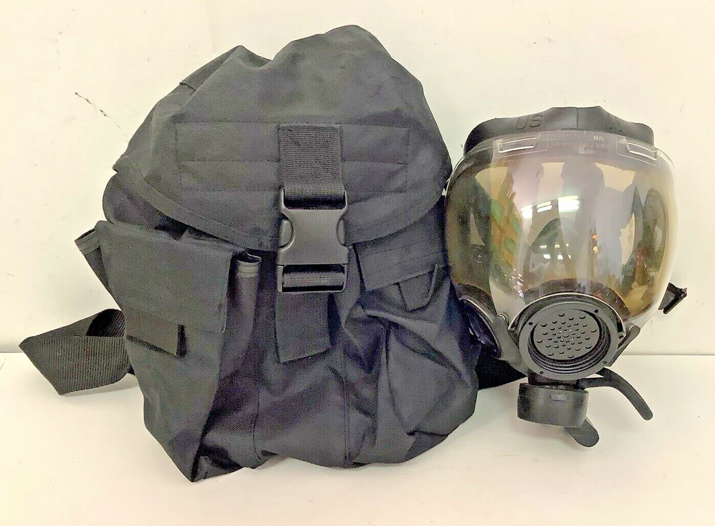 MSA Millennium Full Face Gas Mask CBRN 40mm Riot Control Size Medium w ...