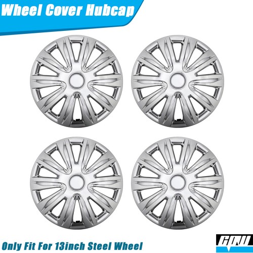 13"Chrome Hubcaps Wheel Covers Snap On Full Hub Caps fit R13 Tire ...