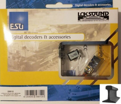 ESU 58810 LokSound V5.0 Micro DCC/MM/SX/M4 Decoder 8 Pin ~ W/Sugar Cube ...