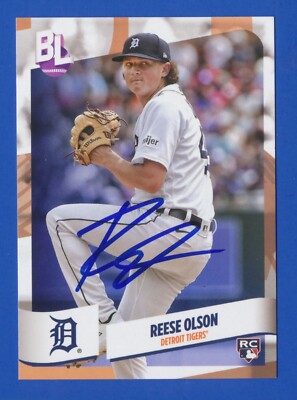 REESE OLSON Signed/Autographed 2024 Topps Big League RC Card #58 w/COA ...
