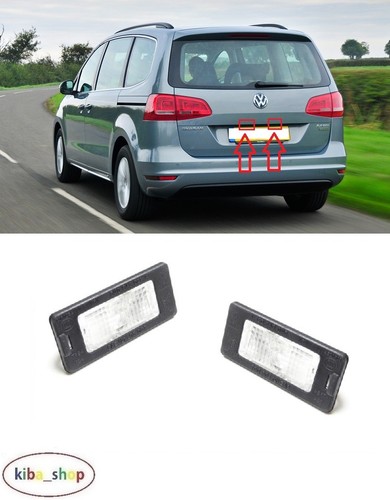 FOR VW SHARAN 2010 - 2018 2X NEW REAR NUMBER PLATE LIGHT LAMP LEFT ...