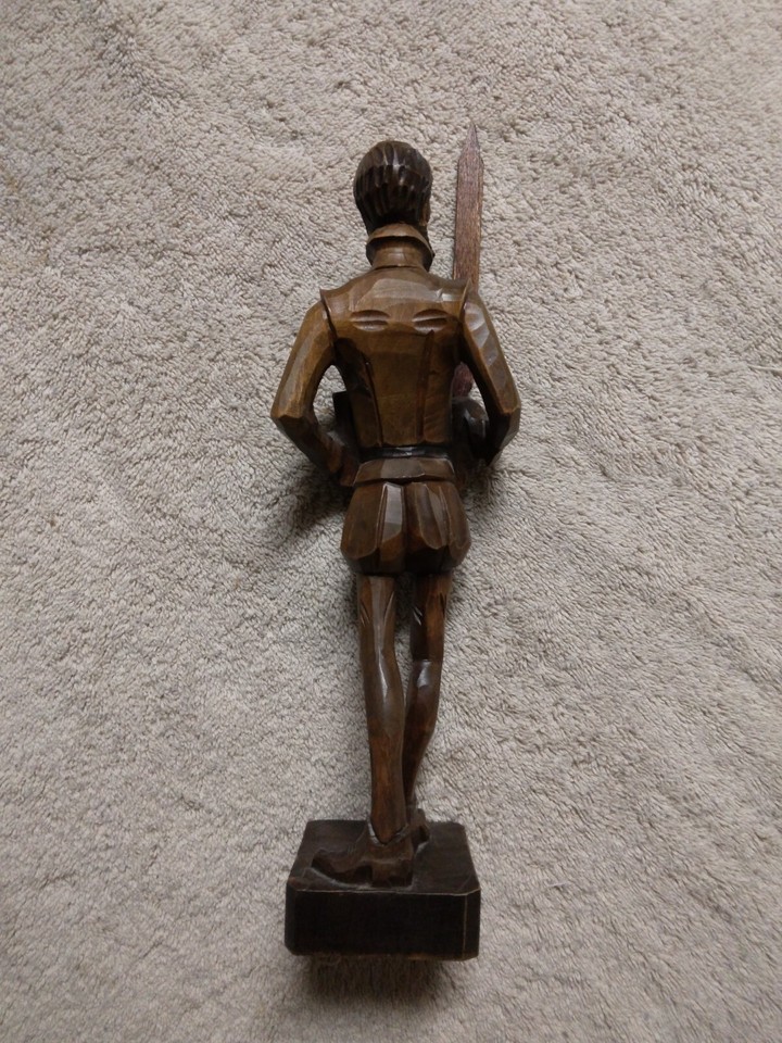 Ouro Artesania -Don Quixote Man -Wood Carved Figurine - Spain 581 | eBay