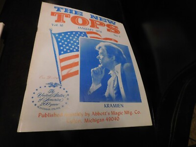The New Tops Magazine Of Magic For Magicians 1976 January | eBay