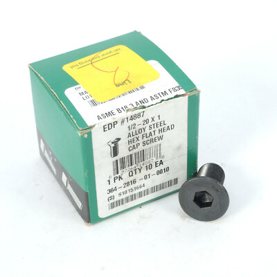 = Camcar Hex Flat Head Cap Screw 1/2 - 20 x 1 9pcs | eBay
