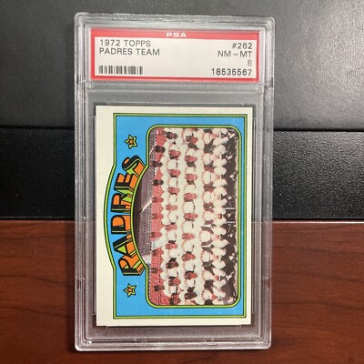 1972 Topps #262 PADRES TEAM San Diego Padres PSA 8 NM-MT | eBay