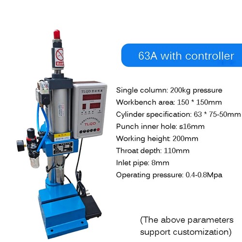 Pneumatic Hole Punching Machine 200kg 63 Type Bench Press Small ...