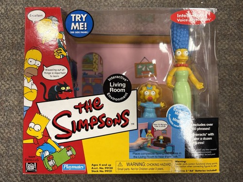 + The Simpsons 2000 Interactive Environment Living Room Set NIB Marge ...