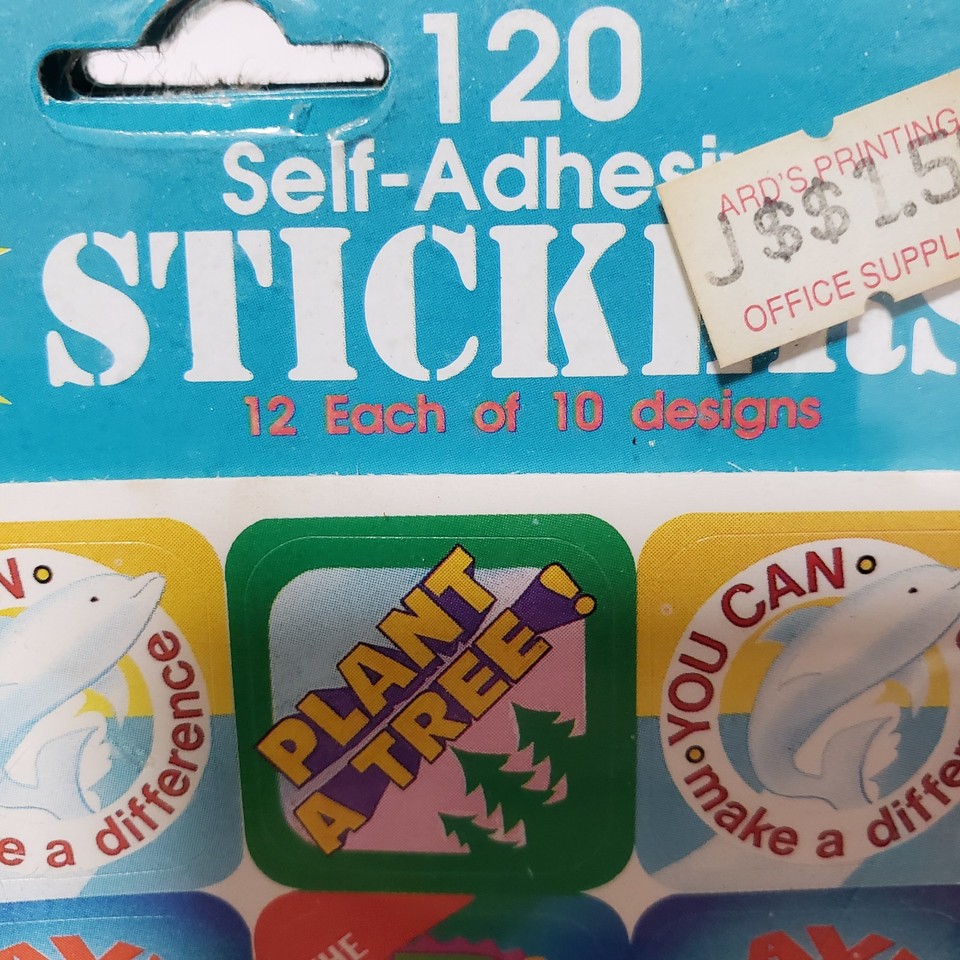 Vintage Eureka Stickers Set 120 Ecology Environmental Education Self ...