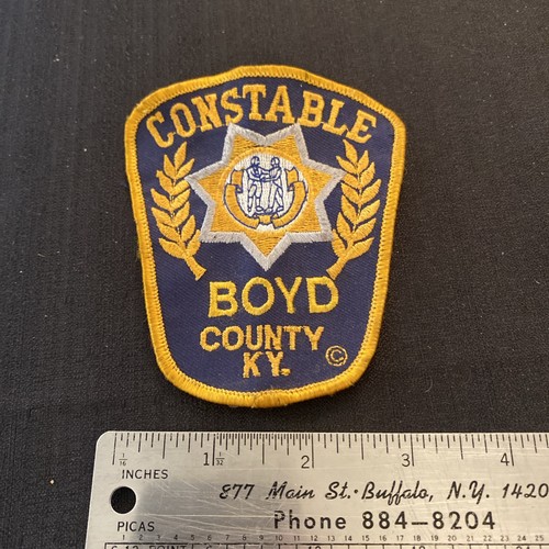 BOYD COUNTY KENTUCKY CONSTABLE PATCH | eBay