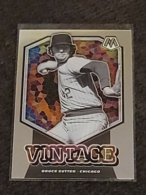 Bruce Sutter 2021 Panini Mosaic Vintage #V9 Chicago Baseball Insert | eBay