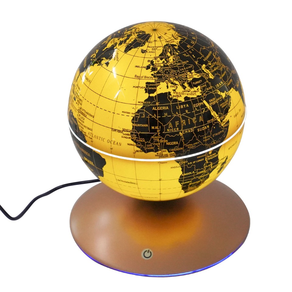 DC12V Magnetic Levitating Floating Globe World Map Color Light Night ...