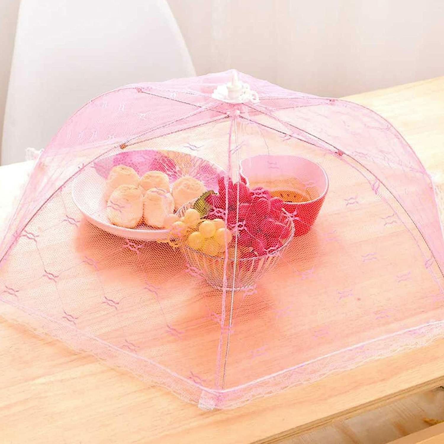 4x BBQ Collapsible Food Cover Pop Up Mesh Fly Wasp Net Party Kitchen ...
