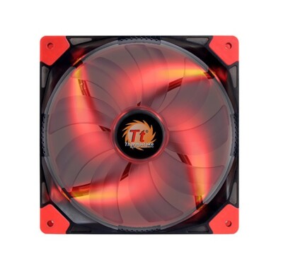 Thermaltake CL-F022-PL14RE-A Luna 14 Red LED 140mm x 140mm x 25mm Fan ...