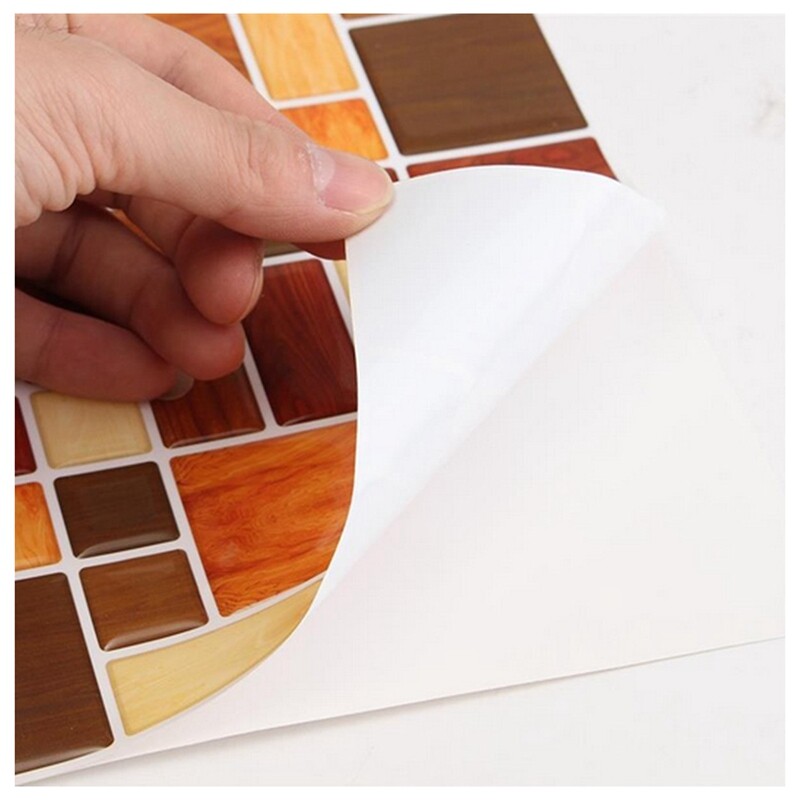 Waterproof Self Adhesive ick 3D Wall Sticker Backsplash Wall for ...
