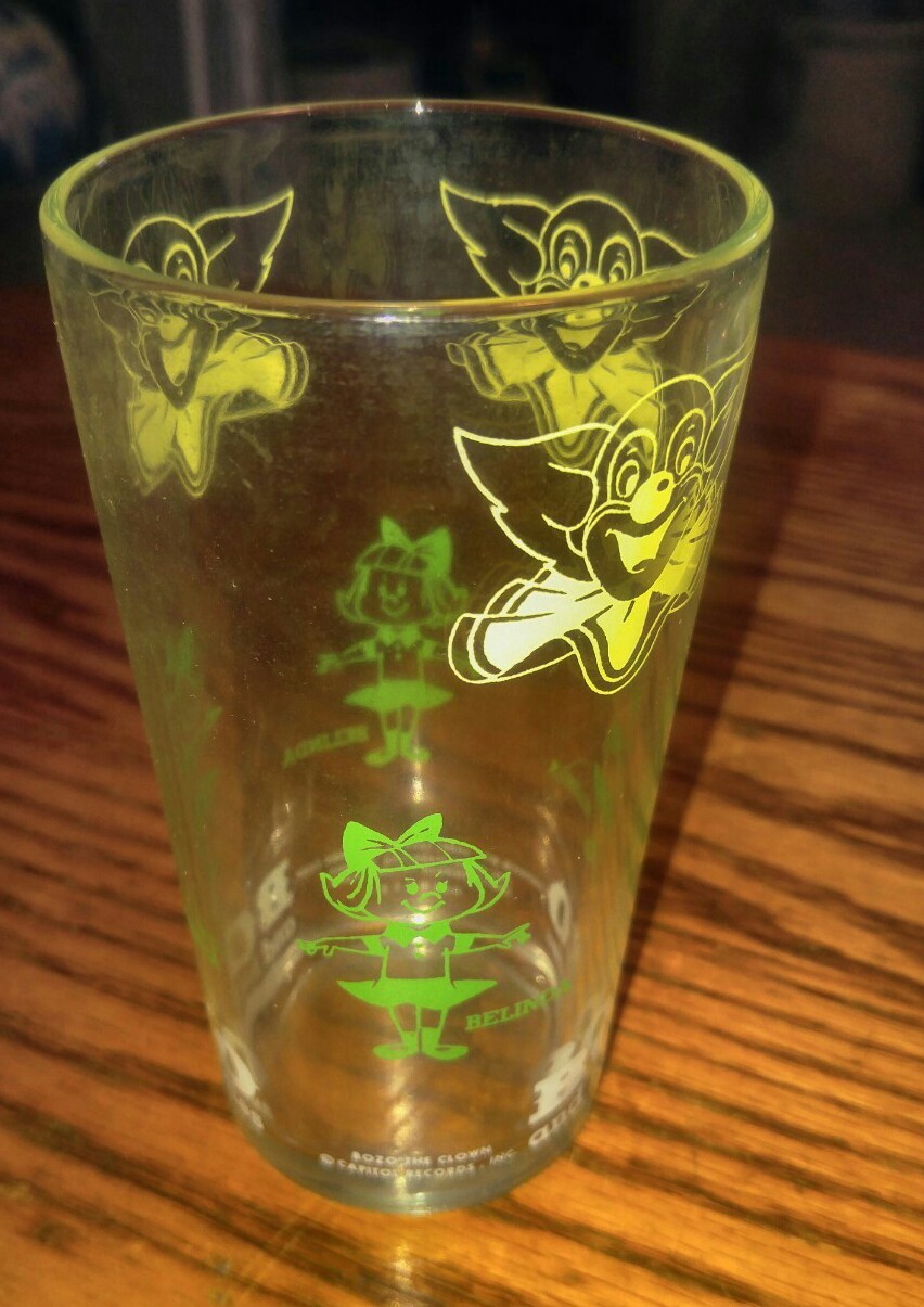 Vintage Promo Glass Bozo The Clown His Buddies Belinda 1965 Larry ...