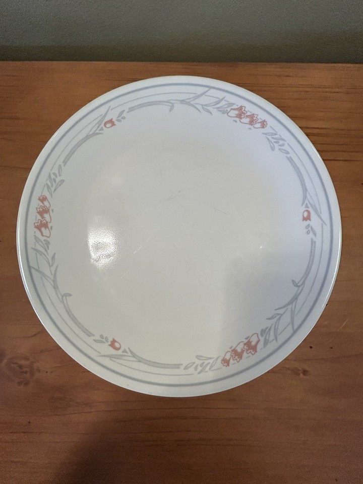 Set Of 4 Corelle Rosemarie Pattern Discontinued Vintage 10.5” Plates ...