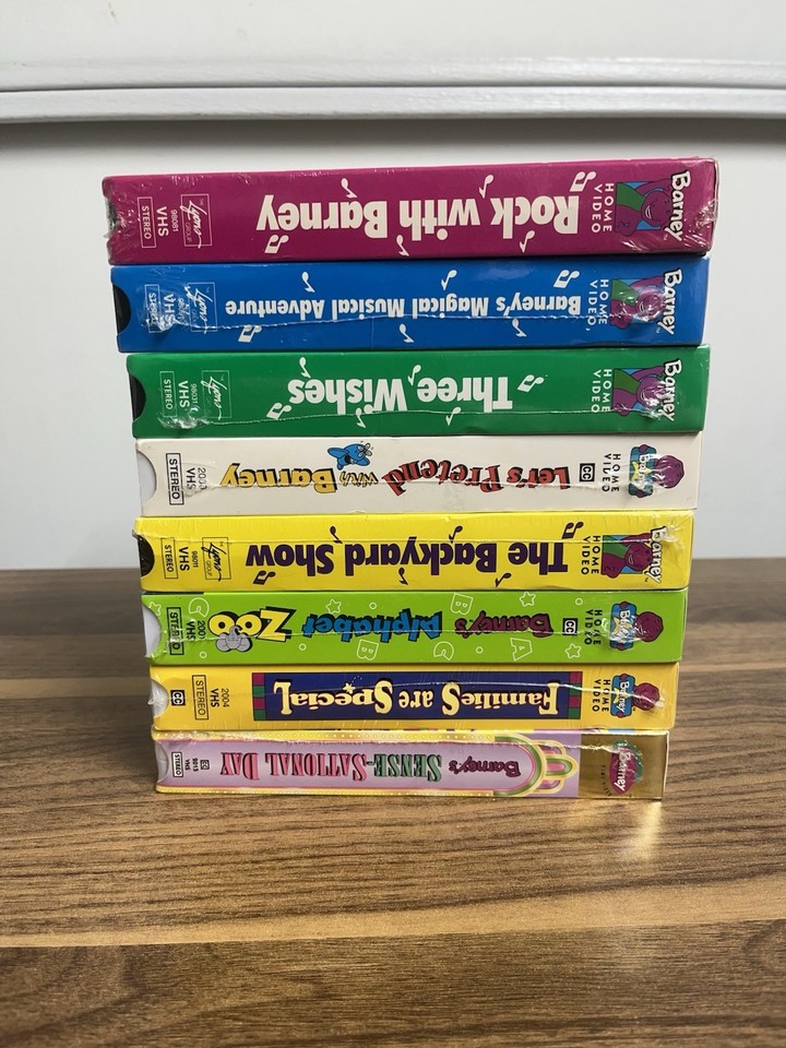Barney VHS Lot Of 8 All Sealed | eBay