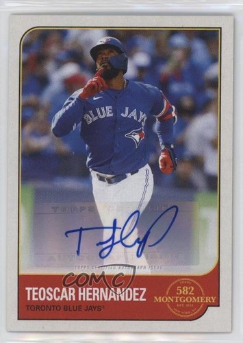 2022 Topps 582 Montgomery Club Set 1 Auto Teoscar Hernandez #9A Auto ...