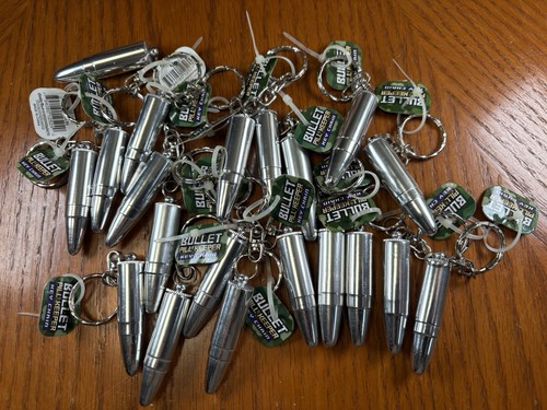 Lot of 20 Bullet Shaped Pill Keeper Storage Containers Key Chain. NEW ...