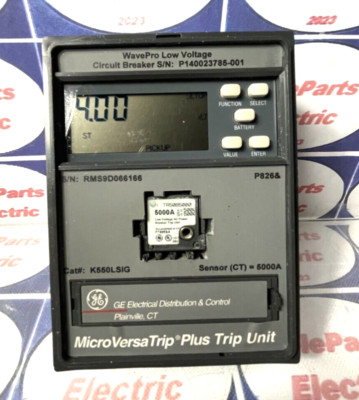 GENERAL ELECTRIC MICRO VERSA TRIP PLUS TRIP UNIT CAT# K550LSIG ( D-018 ...