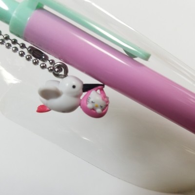 Stork Pastel Color Childhood Kitty Ballpoint Pen Hello Sanrio Pregnancy ...
