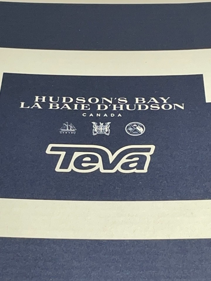 Hudson's Bay HBC Women Multi-Stripe Teva Original Universal Sandal Sz ...