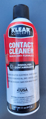 (5 Pack) Klear Concepts Contact Cleaner Quick-Dry Formula, 11 oz | eBay
