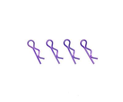 Square R/C Body Clips - Small (Purple) 4 pcs. for Most 1/10 Scale ...