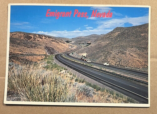 VINTAGE UNUSED POSTCARD - EMIGRANT PASS, I-80, NEVADA | eBay
