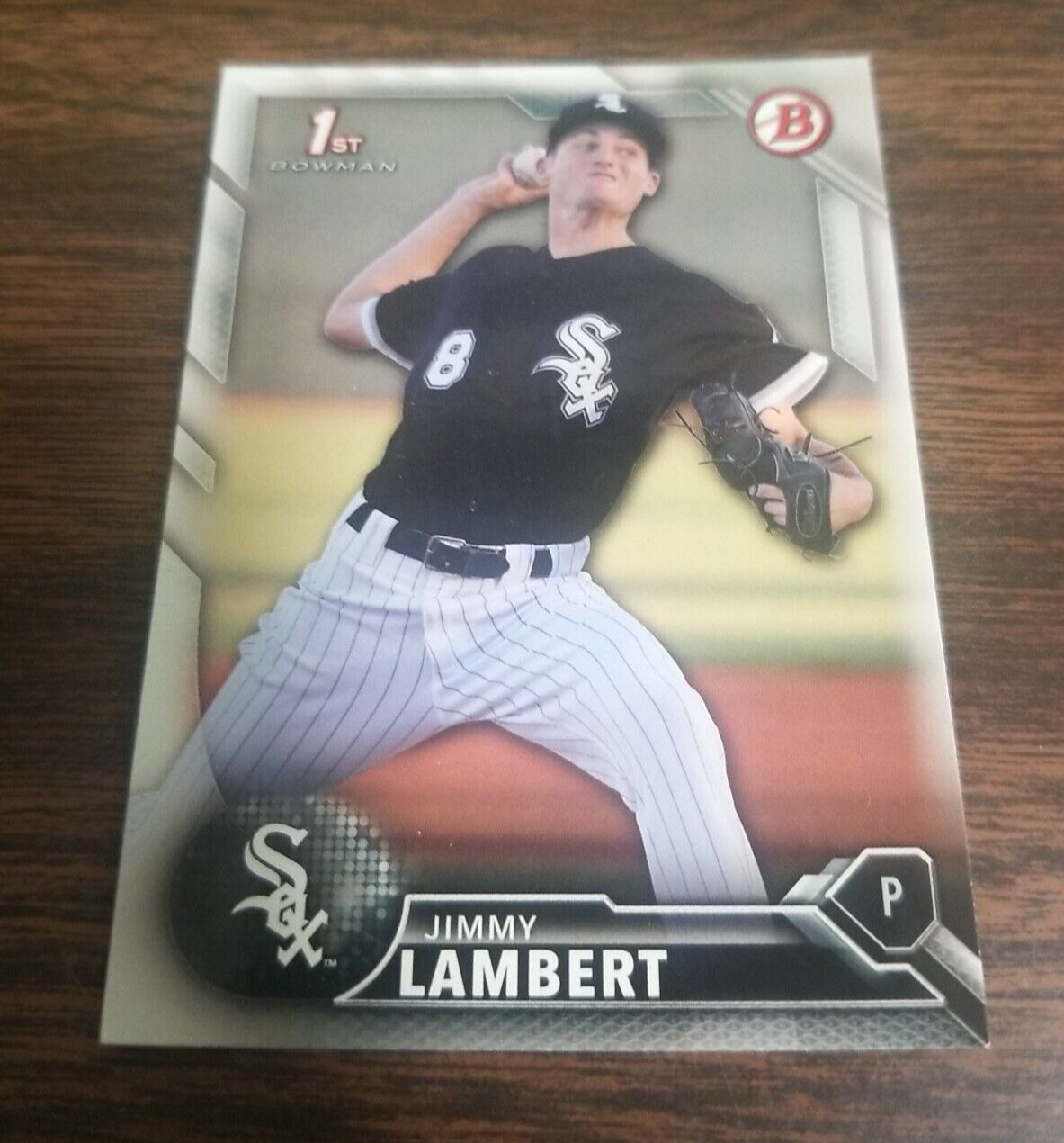 JIMMY LAMBERT 2016 1st BOWMAN DRAFT CARD BD-17 WHITE SOX (FIRST ROOKIE ...