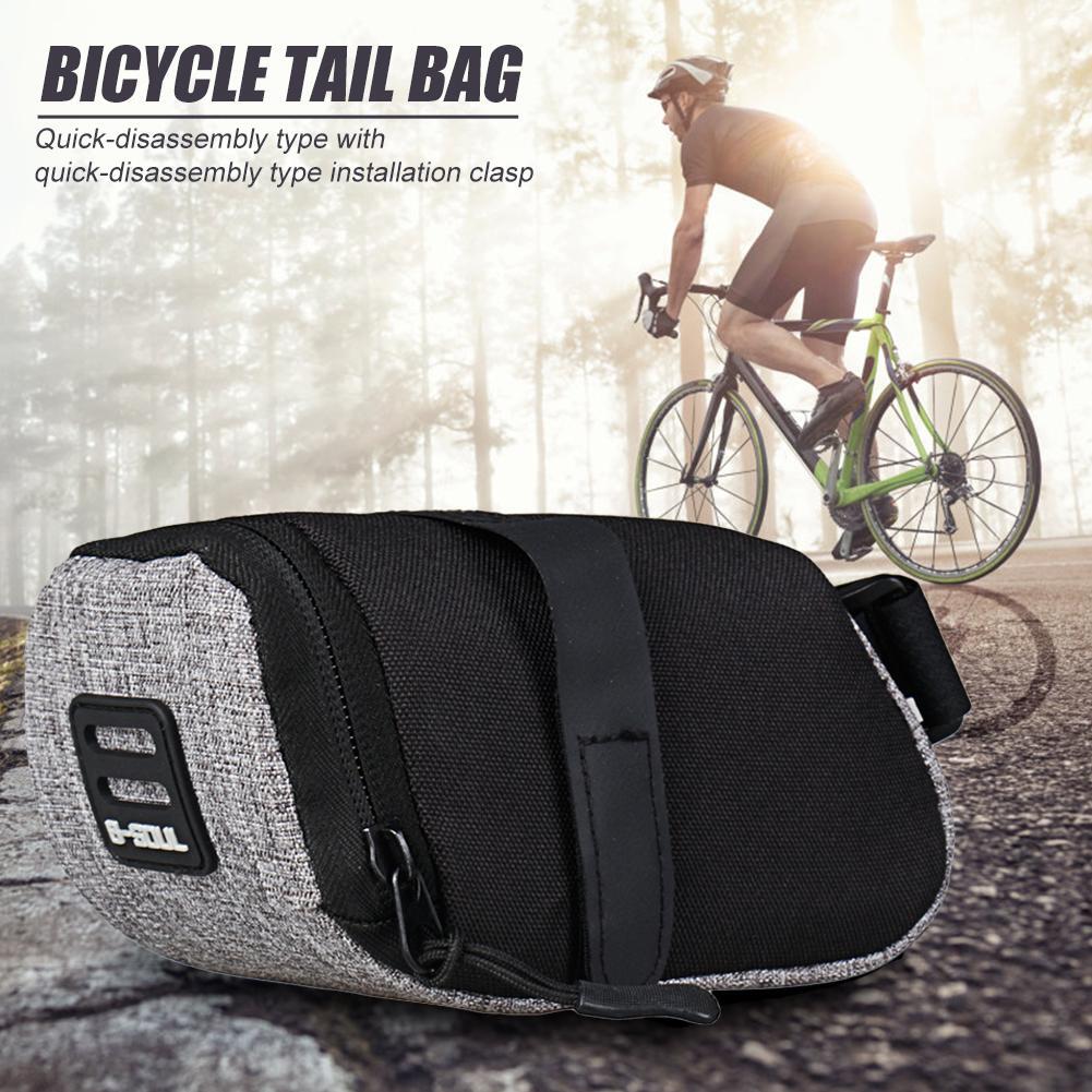 Reflective Bike Saddle Bag MTB Bicycle Tail Rear Seat Cycling Pouch ...