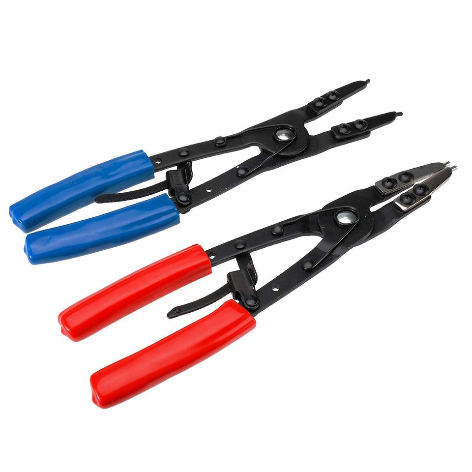 2PC 10" Circlip Plier Set Heavy Duty Internal and External Snap Ring ...